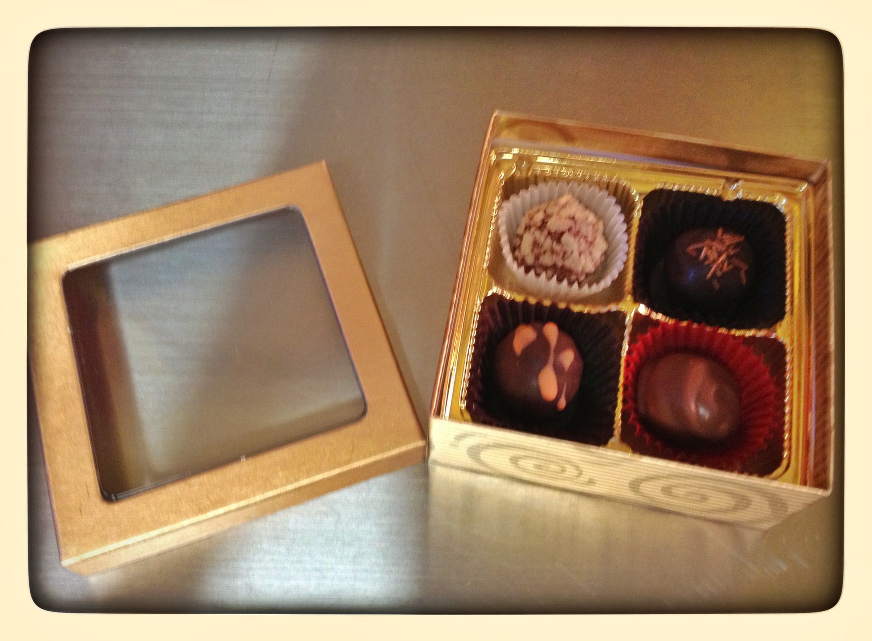4 Piece Chocolate Box – Roslyn Candy Company